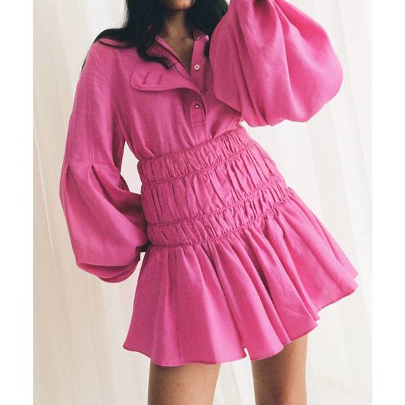 Acler | Dresses | New Acler Wheatland Shirt In Pink | Poshmark